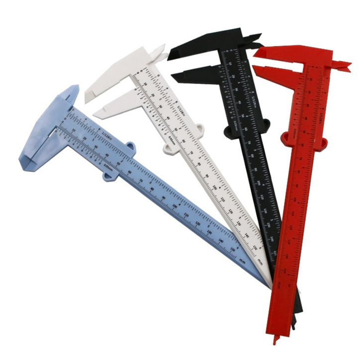 0-150mm Double Rule Scale Plastic Vernier Caliper Gauge Micrometer ...