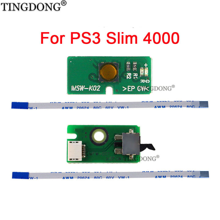 For PS3 4000 CECH 4000 Super Slim Power Button On OFF Switch Board W Eject Ribbon Cable Board ...
