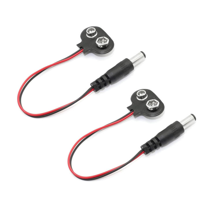 5/10PCS 9V DC Battery Power Cable Plug Clip Barrel Jack Connector for ...