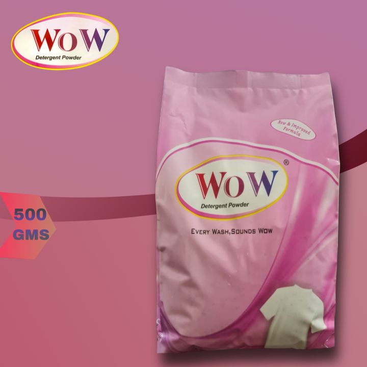 WOW Detergent Washing Powder - 500gm (1/2 kg) | Daraz.pk