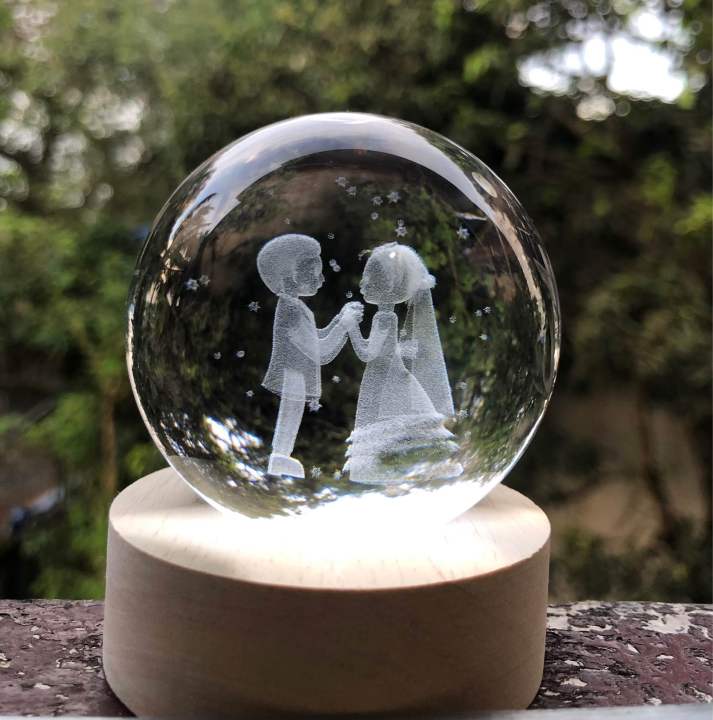 Crystal Ball Lamp - Couple | Daraz.lk
