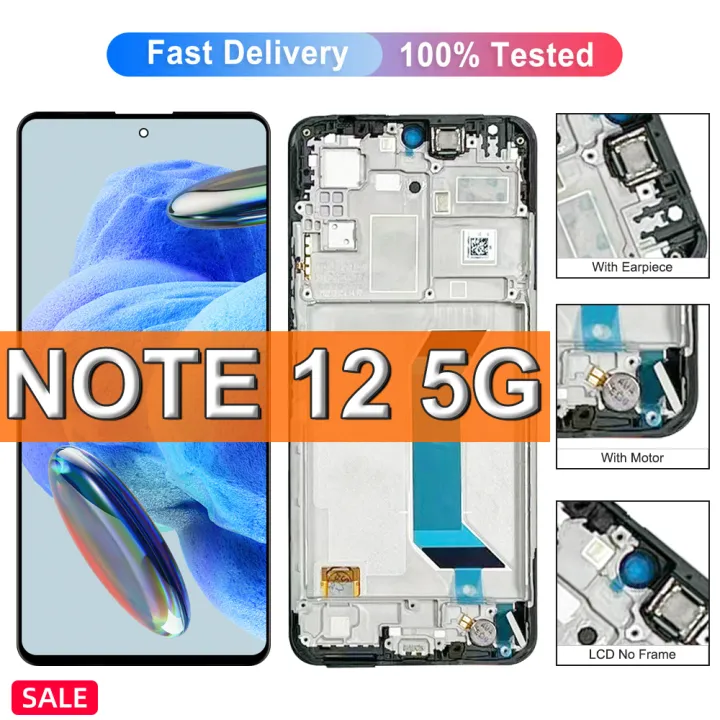 LCD For Xiaomi Redmi Note 12 5G LCD Display Touch Digitizer Assembly ...