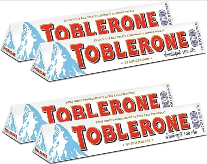 Toblerone White Chocolate, 100g ( Pack of 1/2/3/5) | Daraz.com.np