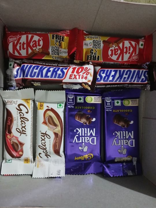 Chocolate Lovers Gift Box including classic favorites like Dairy Milk ...