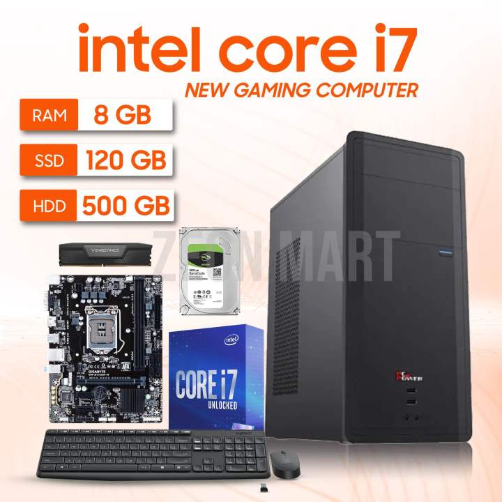 Intel Core i7 8MB RAM 8GB HDD 500GB SSD 120GB Graphics 2GB (Internal ...