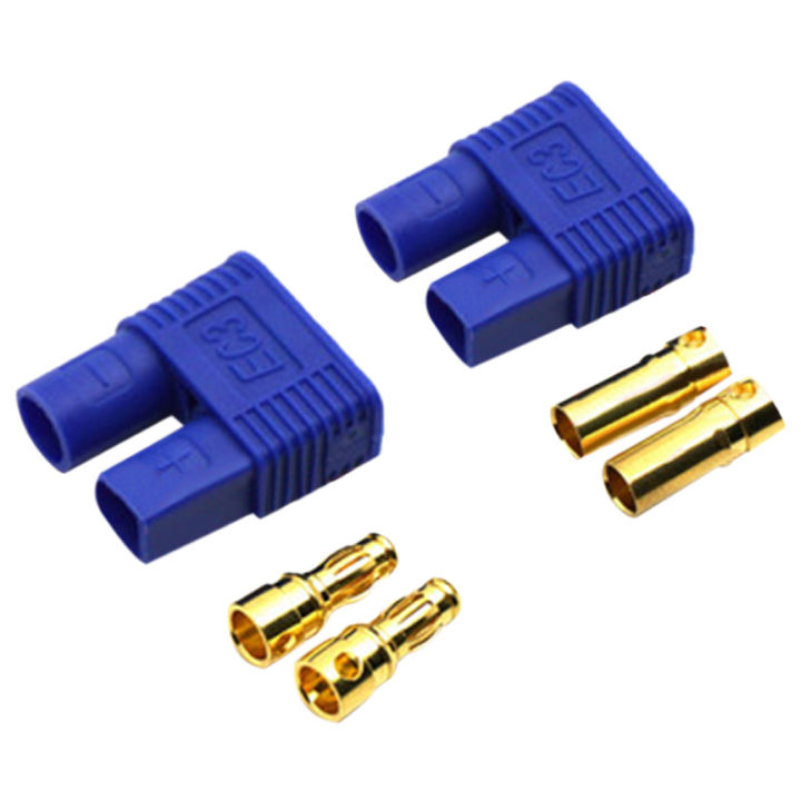 EC3 Banana Plug Bullet Connector Female+Male for RC ESC LIPO Battery ...