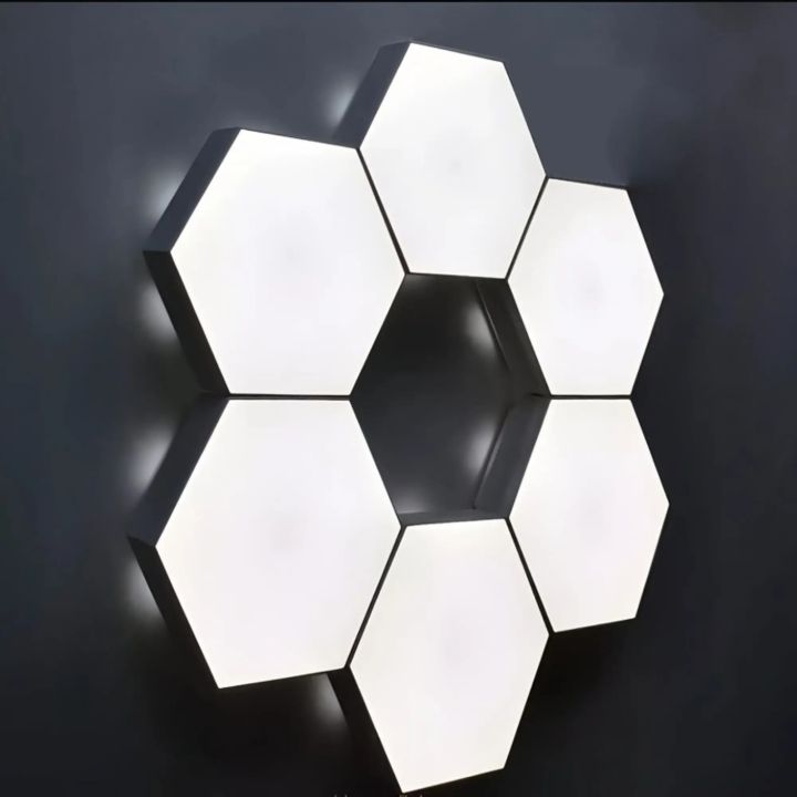 1pc Hexagonal touch LED wall light, neutral white light, night light ...