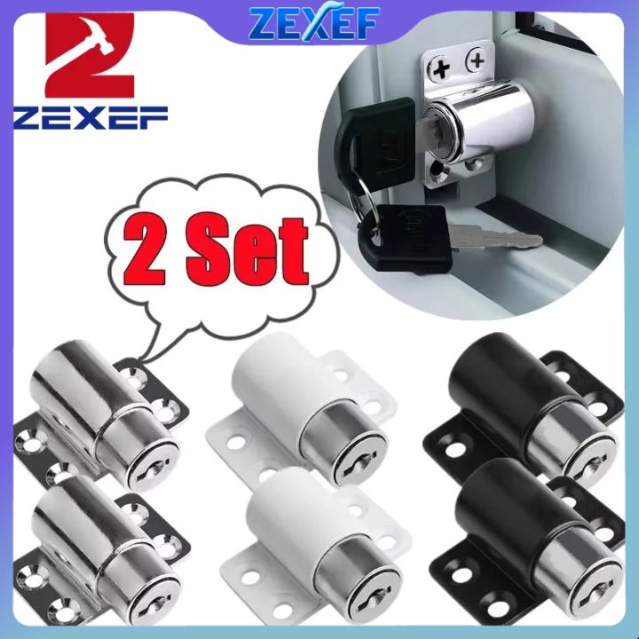 ZEXEF Sliding Door Window Lock Locator with 2 Keys Home Security ...
