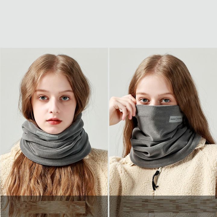 Winter Polar Fleece Neck Scarf Thick Cycling Bandana Women Men Face ...