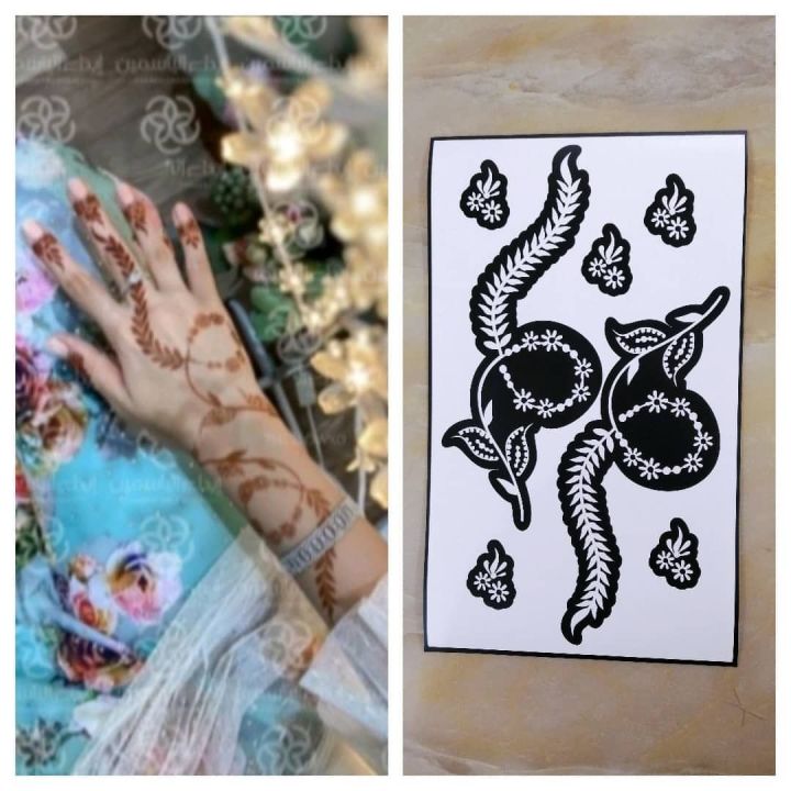 mehndi sticker full arabic signle design | Daraz.pk