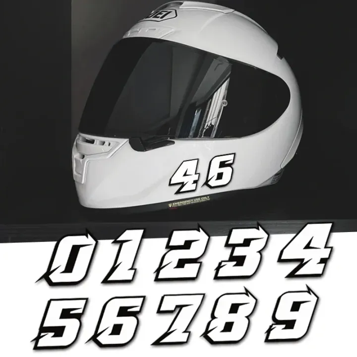 JDM Style 0123456789 Numbers DIY Racing Driver Number Waterproof ...