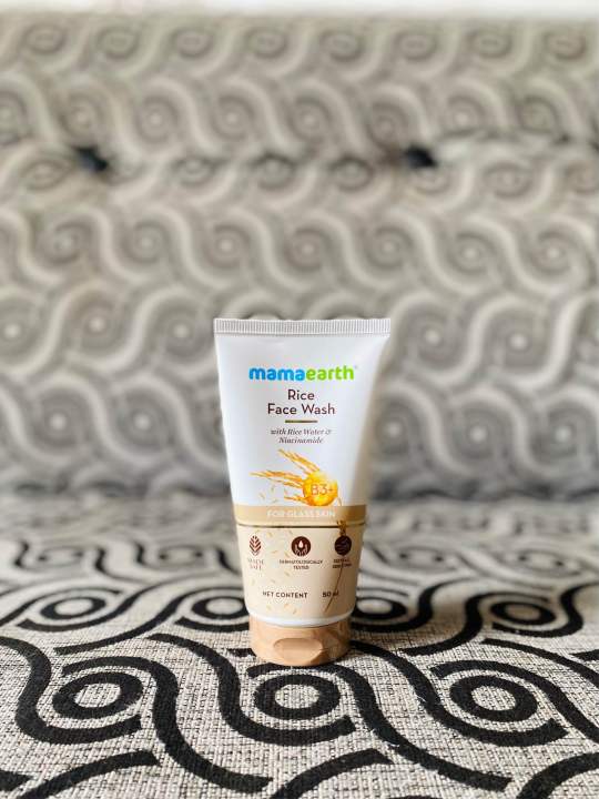 Mamaearth Rice Face Wash With Rice Water and Niacinamide 50ml Made in ...
