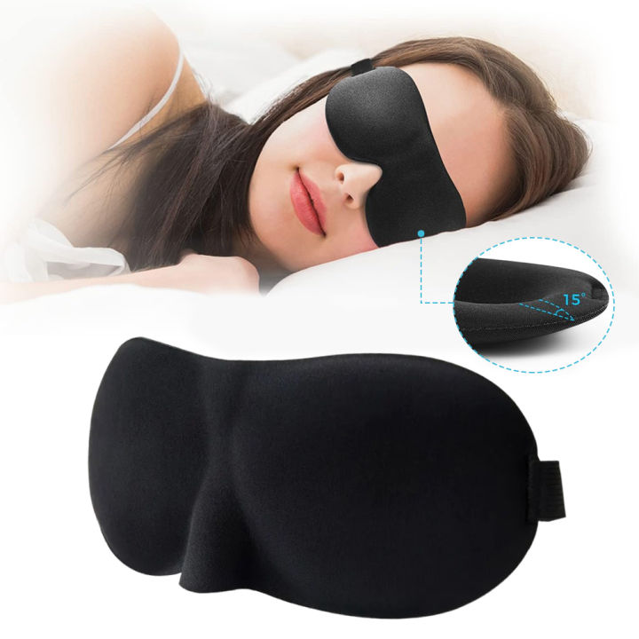 Eye Mask for Sleeping 3D Contoured Cup Blindfold Concave Molded Night ...