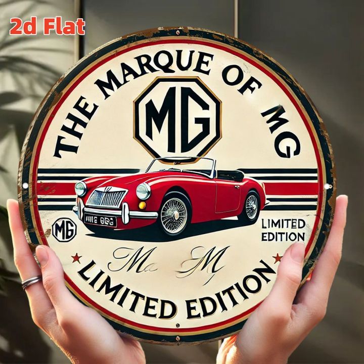 [Vintage MG Car Emblem] Vintage MG Limited Edition 2D Flat Car Emblem ...