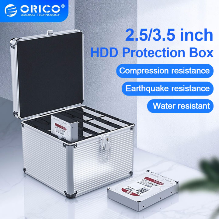 Orico Aluminum 3.5-inch Hard Drive Protection security Box with Locking ...
