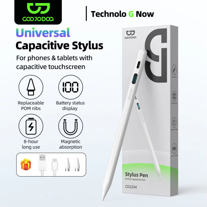 Universal capacitive stylus Smart for Android IOS Tablet Pen LED ...