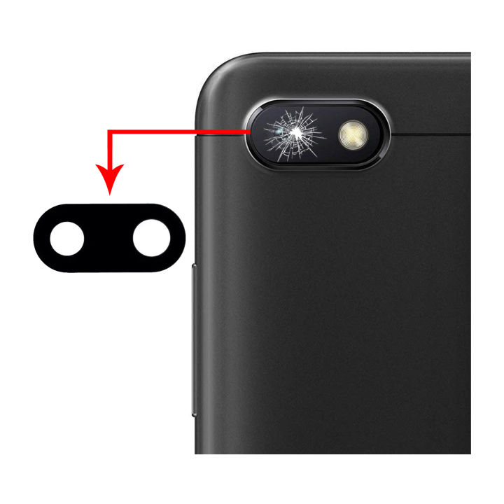 Xiaomi Redmi 6A Rear Camera Glass Lens Replacement - Scratch Resistant ...