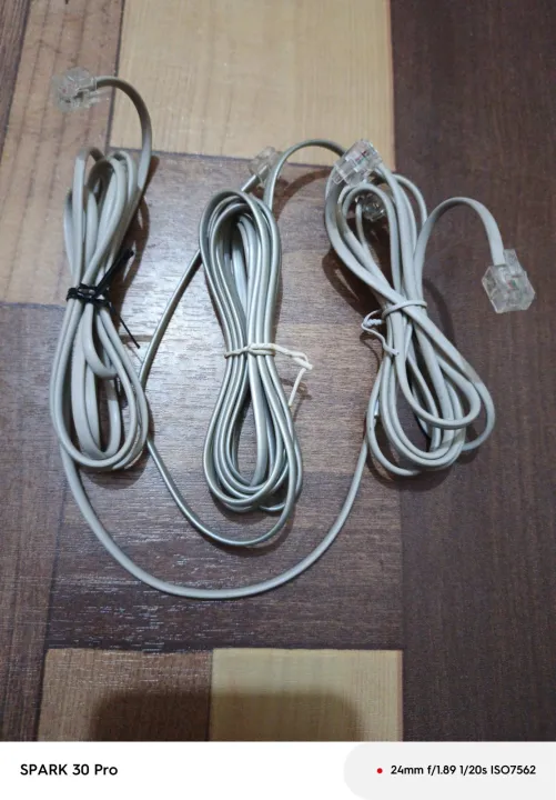 RJ11 cable patch cord telephone ptcl Extension | Daraz.pk