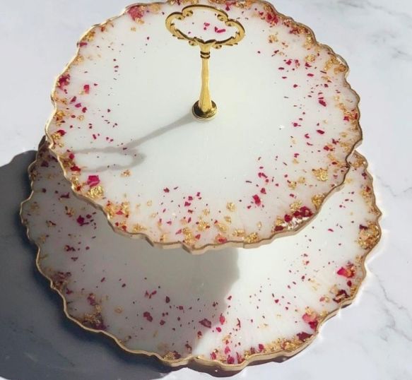 Resin cake stand or 3 tier tray | Daraz.pk