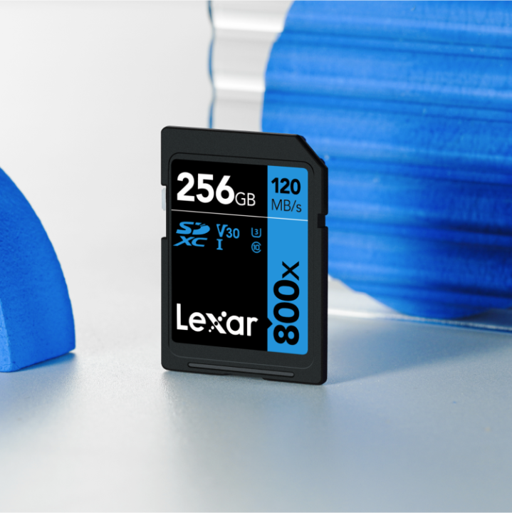 Lexar 256GB High-Performance 800x SDHC/SDXC UHS-I Card BLUE Series ...