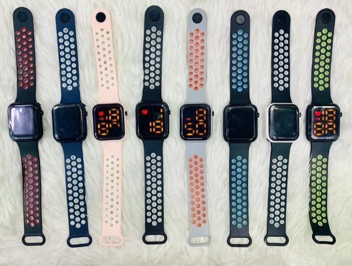 LED RUBBER BELT WATCH NEW ARRIVAL (Colours & Design Available) | Daraz.lk