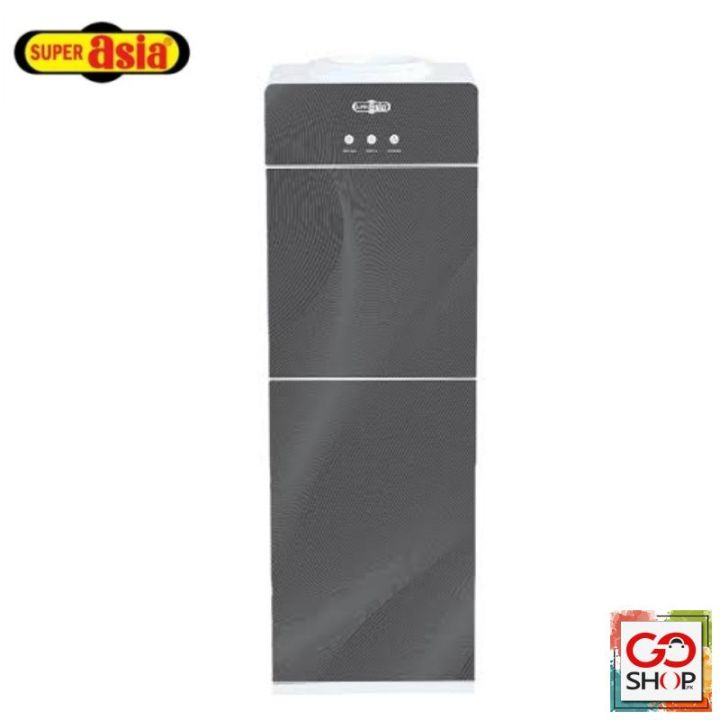 Super Asia Water Dispenser HC-53G (3 Tap) Glass Door With Fridge - Grey | Daraz.pk