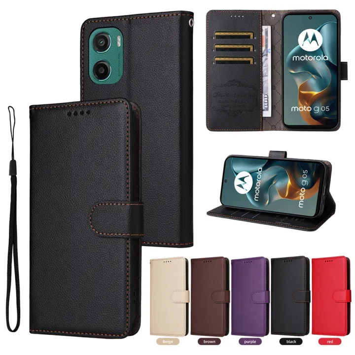 RFID Blocking Wallet Case for Motorola Moto G04 G05 G15 G24 G35 G55 G75 ...