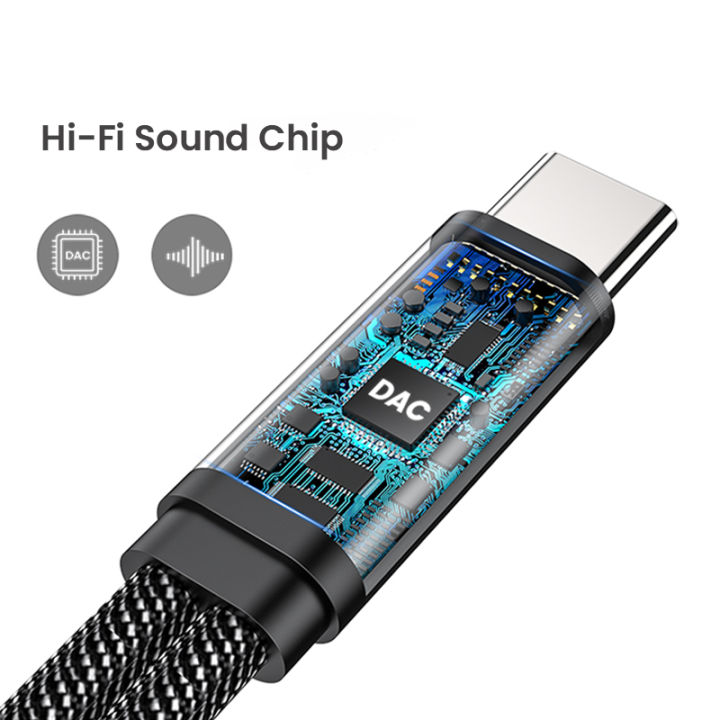 OTG 2 In 1 USB C Splitter to Dual USB C/3.5mm Earphone Jack Audio ...