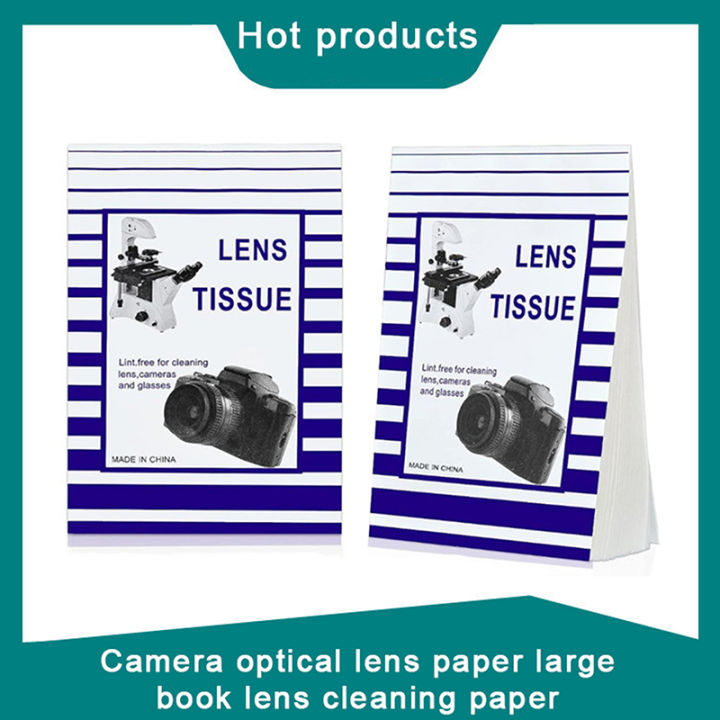 50 Pcs / Lens Paper 10 * 15cm Large Lens Wiping Paper Single Mirror ...