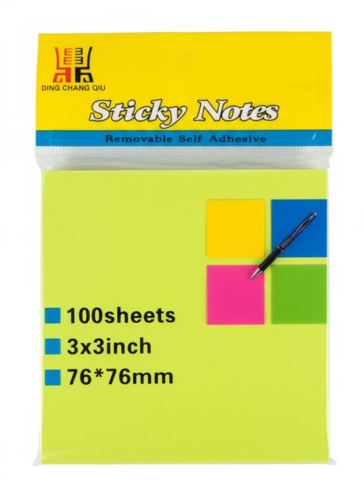Sticky Notes Multi Color 100 pcs | Daraz.pk