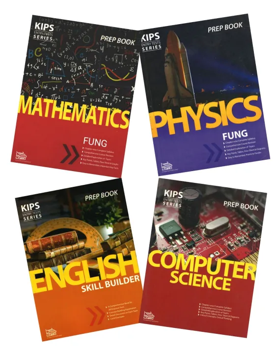 Set of 4 Kips FUNG Prep books: Kips Math FUNG Prep book - Kips Physics ...