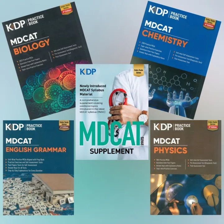 Kips MDCAT 5 books set 2026 Edition / Kips MDCAT Supplement, Biology ...