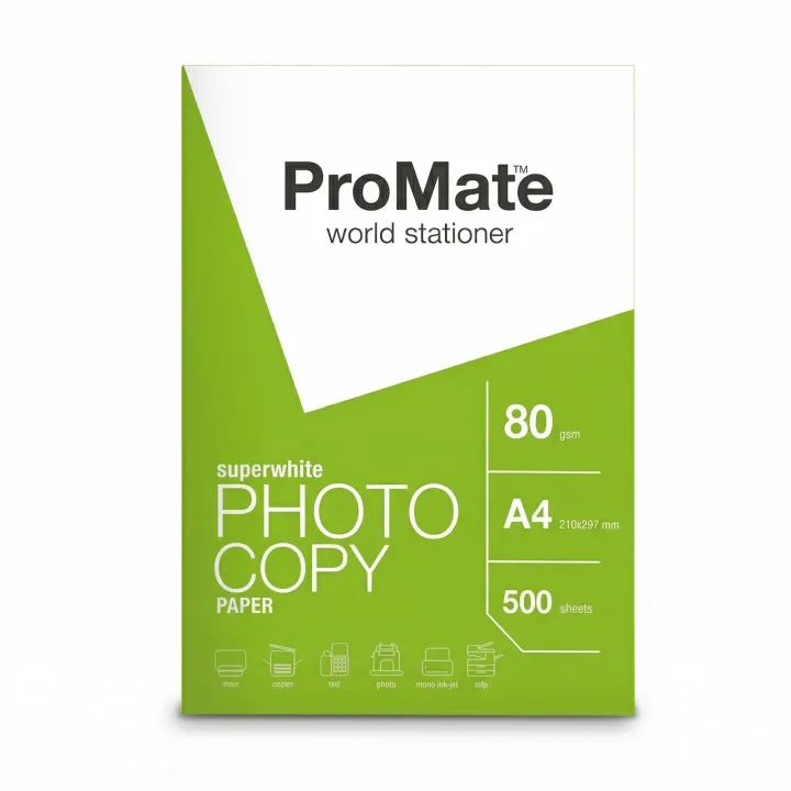 ProMate A4 Photocopy Paper 80GSM 500 Sheets Pack | Daraz.lk