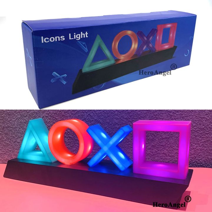 New Game Icon Light for PS4/PS5 Voice Control Decorative Lamp for ...