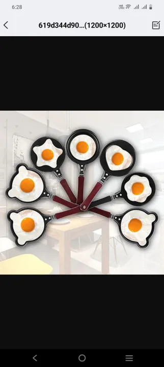 1 Pc - 12cm Different Shape Frying Pan Cook Up Some Love Non Stick Mini ...
