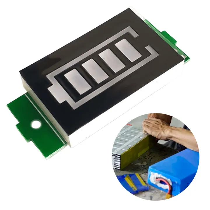 1/2/3/4/6/7/8S Battery Power Level Indicator LED Display Li-ion Battery ...