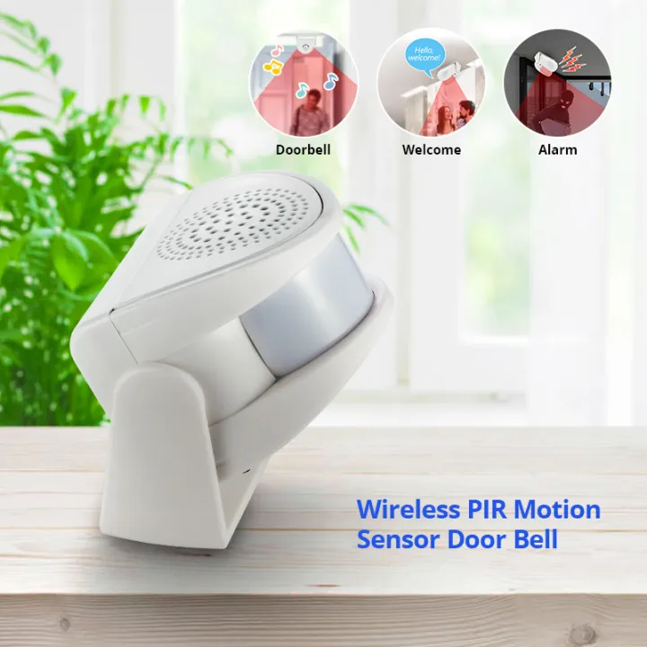 32 Songs Welcome Infrared Chime Doorbell Wireless PIR Motion Detector ...
