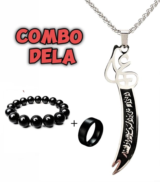 3pcs/Amazing stainless steel Islamic Sword Nacklace set for Unisex-Top ...