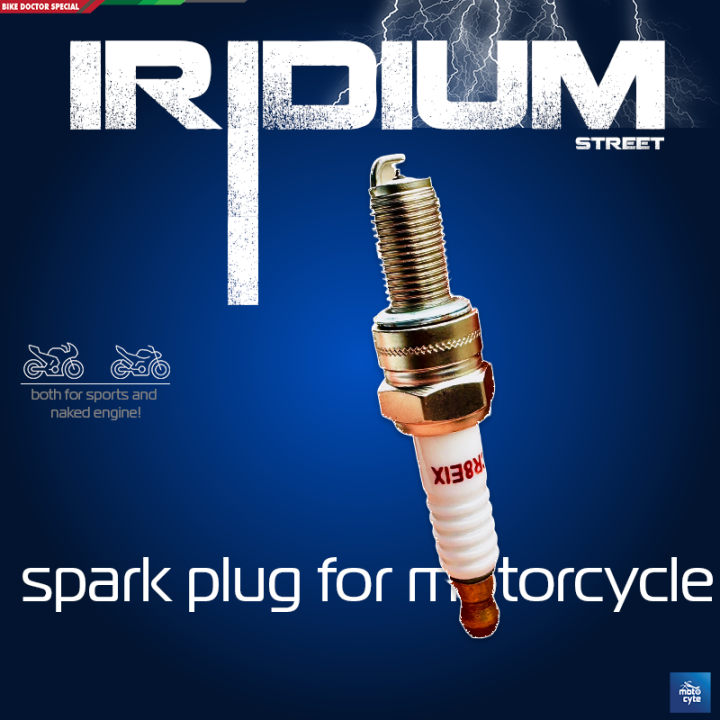 VTM Iridium Street Long Thread Iridium Motorcycle Spark Plug 0.9mm Gap ...