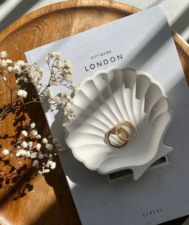 Seashell Jewellery Storage Tray| Cute Trinket Tray| Shell Shaped Candle ...