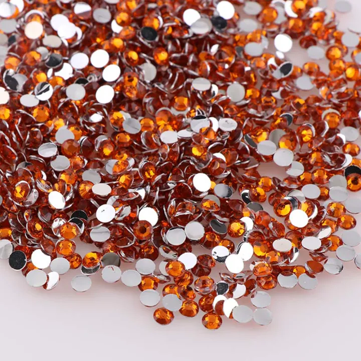 1000pcs Non Hot Fix Rhinestones 2/3/4mm Round Resin Flatback Crystal ...