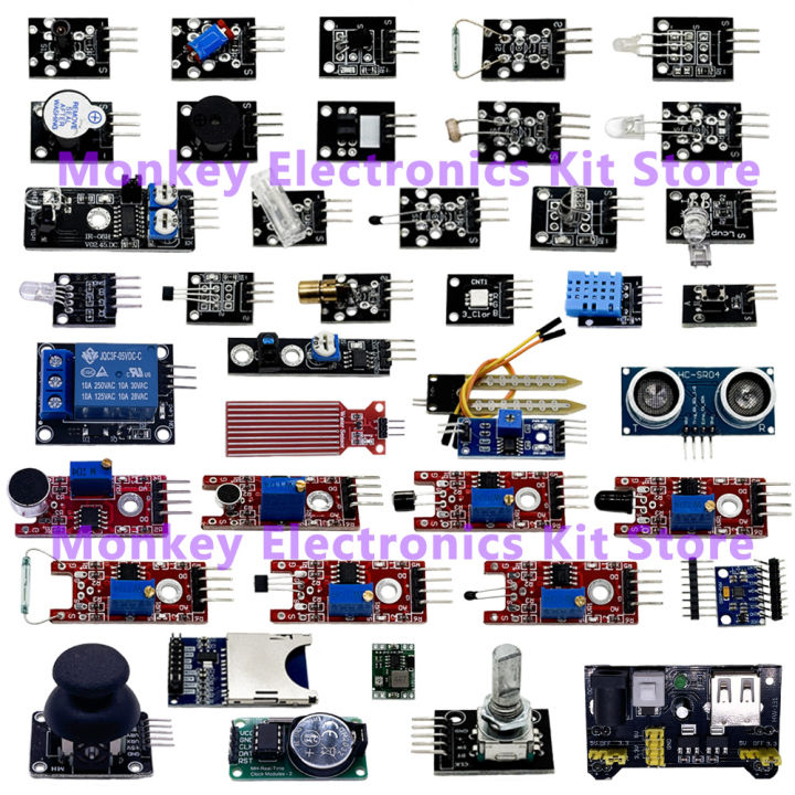 45 Kinds in 1 Sensors Modules Starter Kit For R3 Board Raspberry Pi , Better Than 37 Kinds in 1 ...