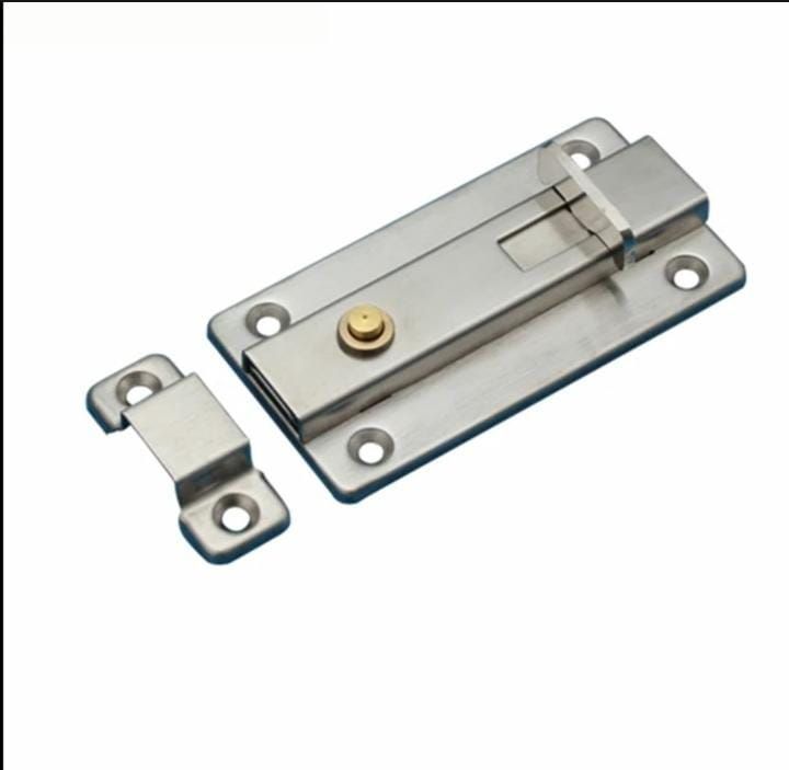 Stainless Steel towal bolt with Screw door lock kundi automatic button ...