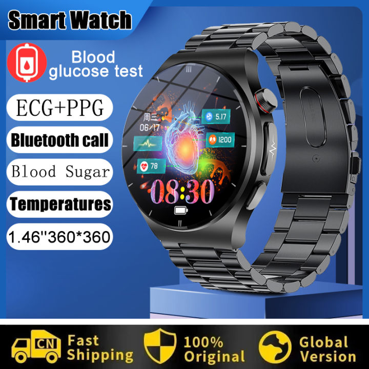 Bluetooth Call ECG+PPG SmartWatch Men Health Heart Rate Blood Pressure ...