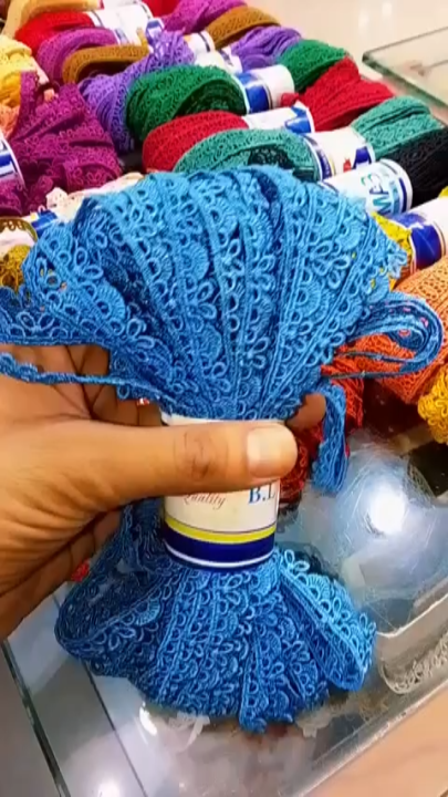 40 Colors New Design Shuttle Laces (14 Yards) | GPO Laces for Dupatta ...