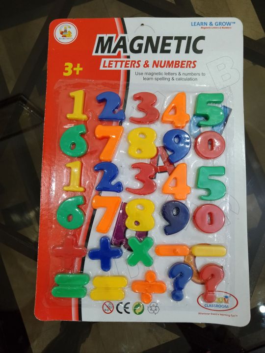 Magnetic Math's Counting Letters And Numbers/Multicolour | Daraz.pk