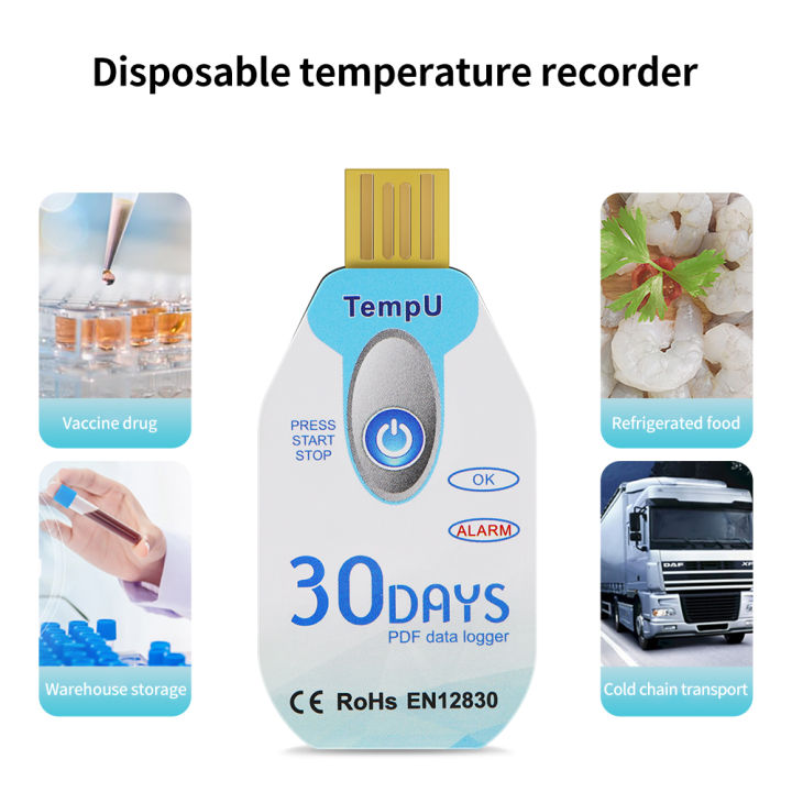 USB Temperature Data Logger Temperature Humidity Data Recorder Single ...