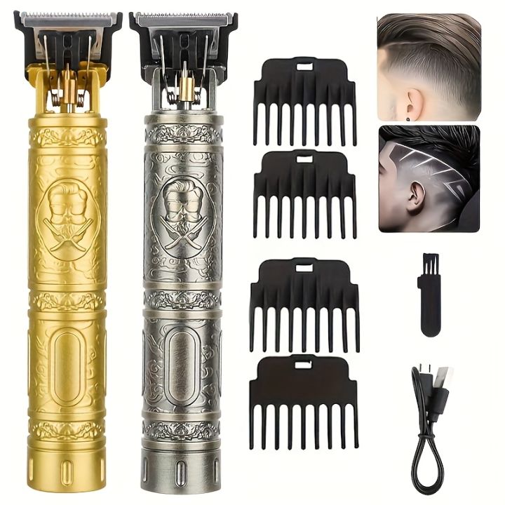 Cordless Hair Clipper for Men, USB Rechargeable, T-Blade Trimmer ...