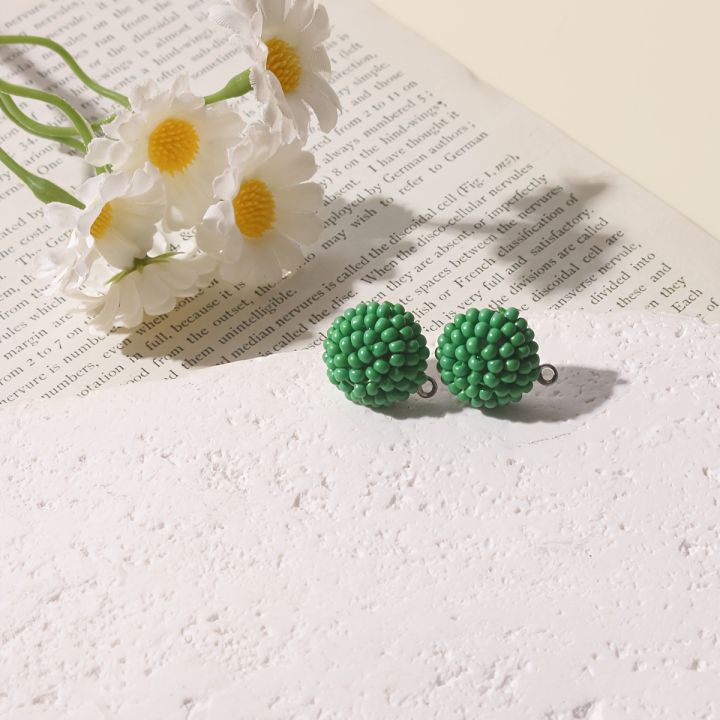Bohemian Handmade Beaded Stud Earrings For Women Ethnic Geometric ...