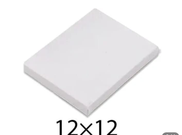 Pack of 5 Canvas 12x12 Inches – Premium Cotton Canvas for Acrylic & Oil ...